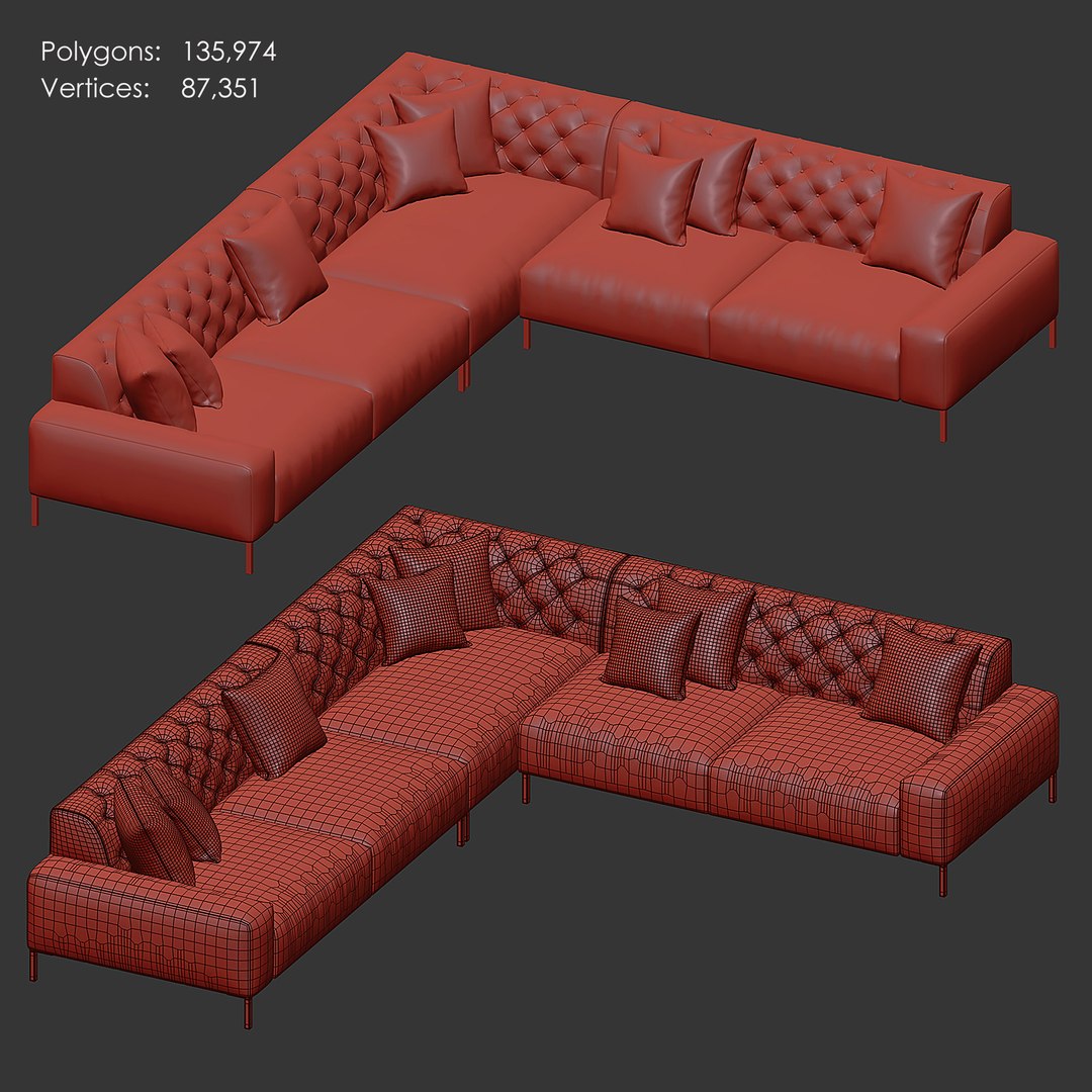 Pianca - Boston Sofa Composition 01 Model - TurboSquid 2300808