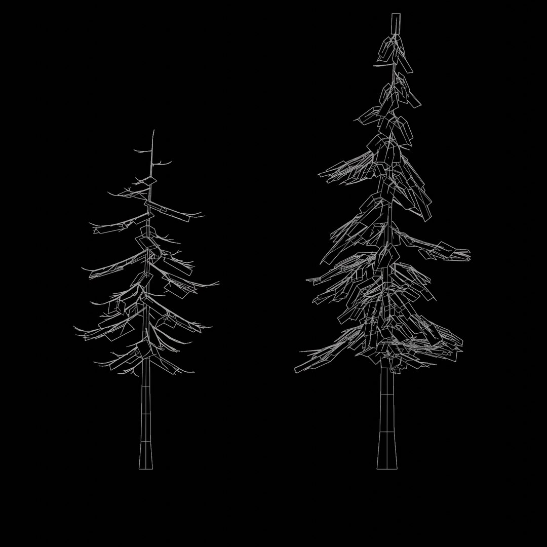 PSX Stylized Fir Trees Model - TurboSquid 2062752