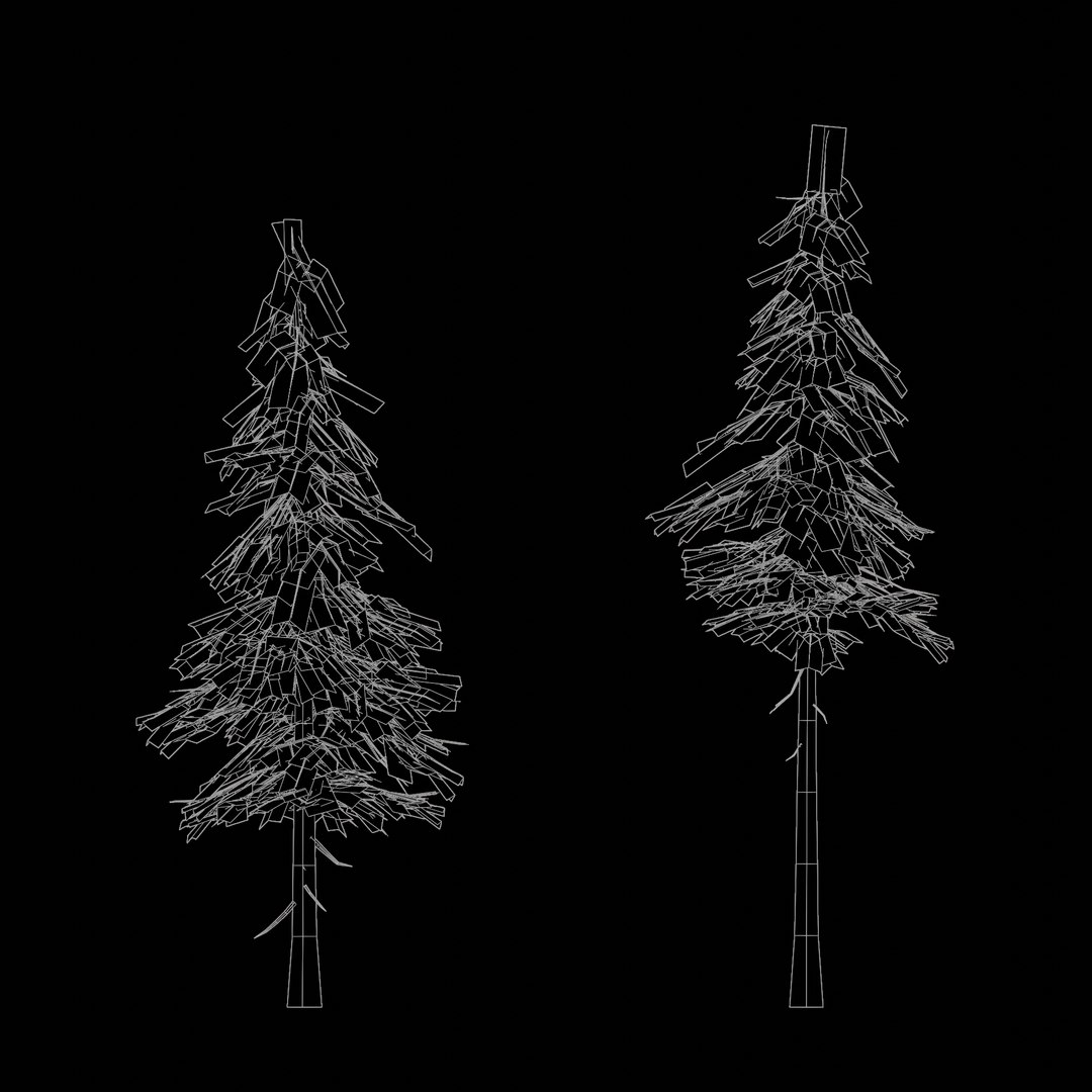 PSX Stylized Fir Trees Model - TurboSquid 2062752