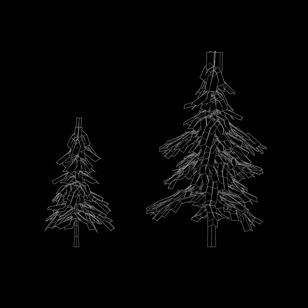 PSX Stylized Fir Trees Model - TurboSquid 2062752