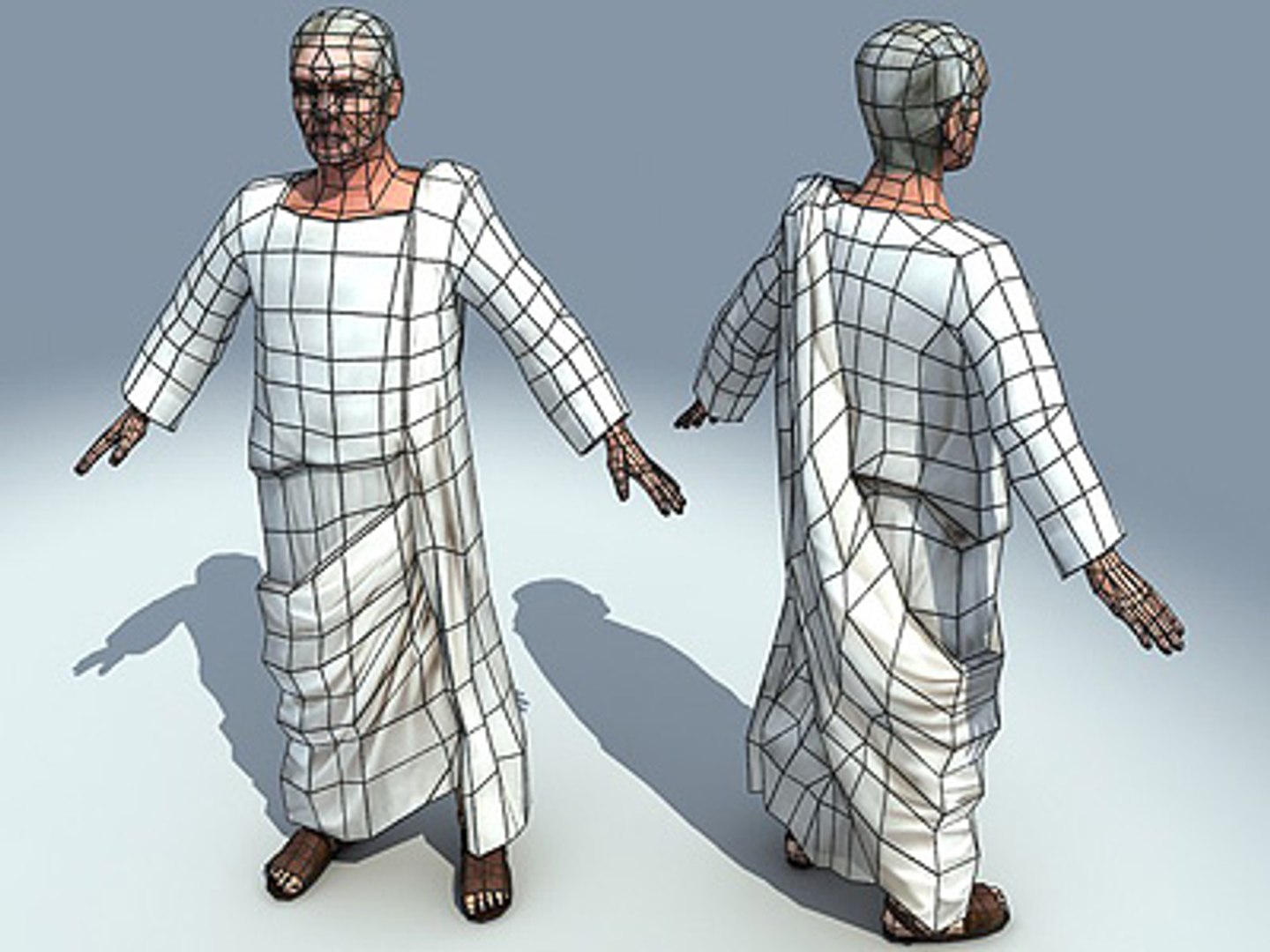 3d Roman Character Model