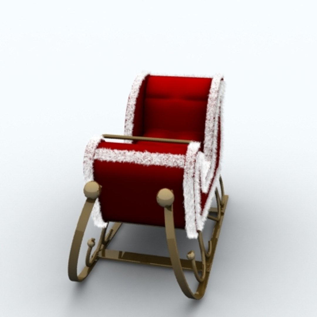 Santa Sled 3d Model
