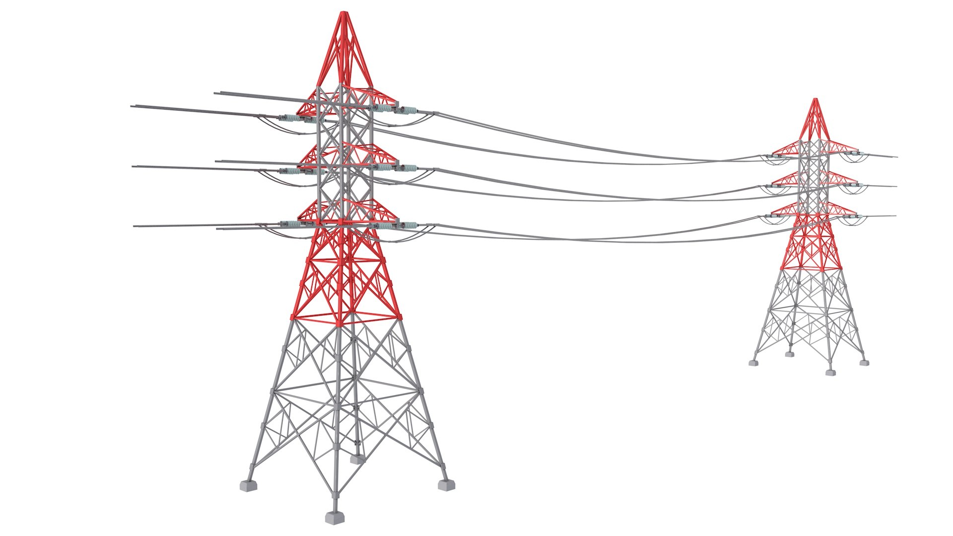 3D Model Electrical Power Line - TurboSquid 1896463
