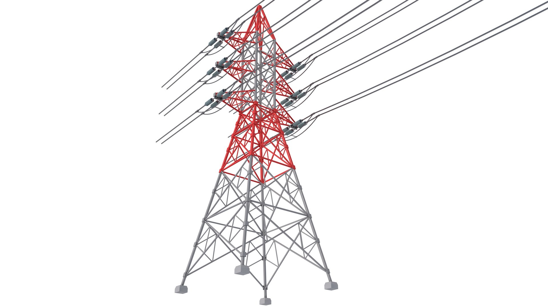 3D Model Electrical Power Line - TurboSquid 1896463