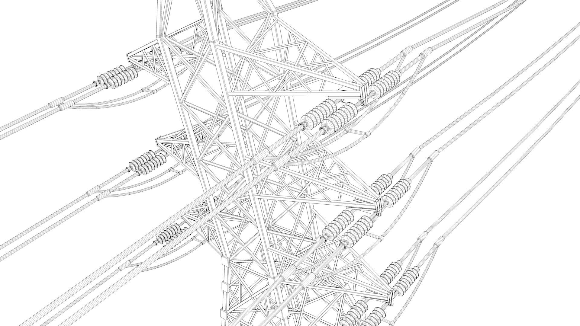 3D Model Electrical Power Line - TurboSquid 1896463