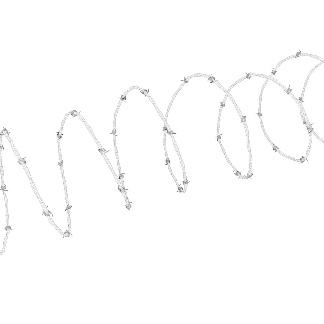 Barbed Wire High Detailed Model - TurboSquid 1738726