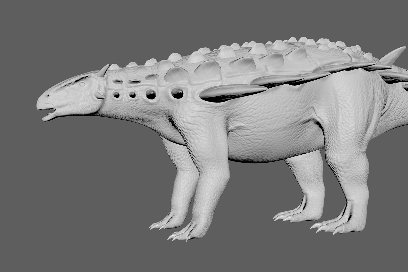 3D Gargoyleosaurus Dinosaur Jurassic Animal Model - TurboSquid 2350375