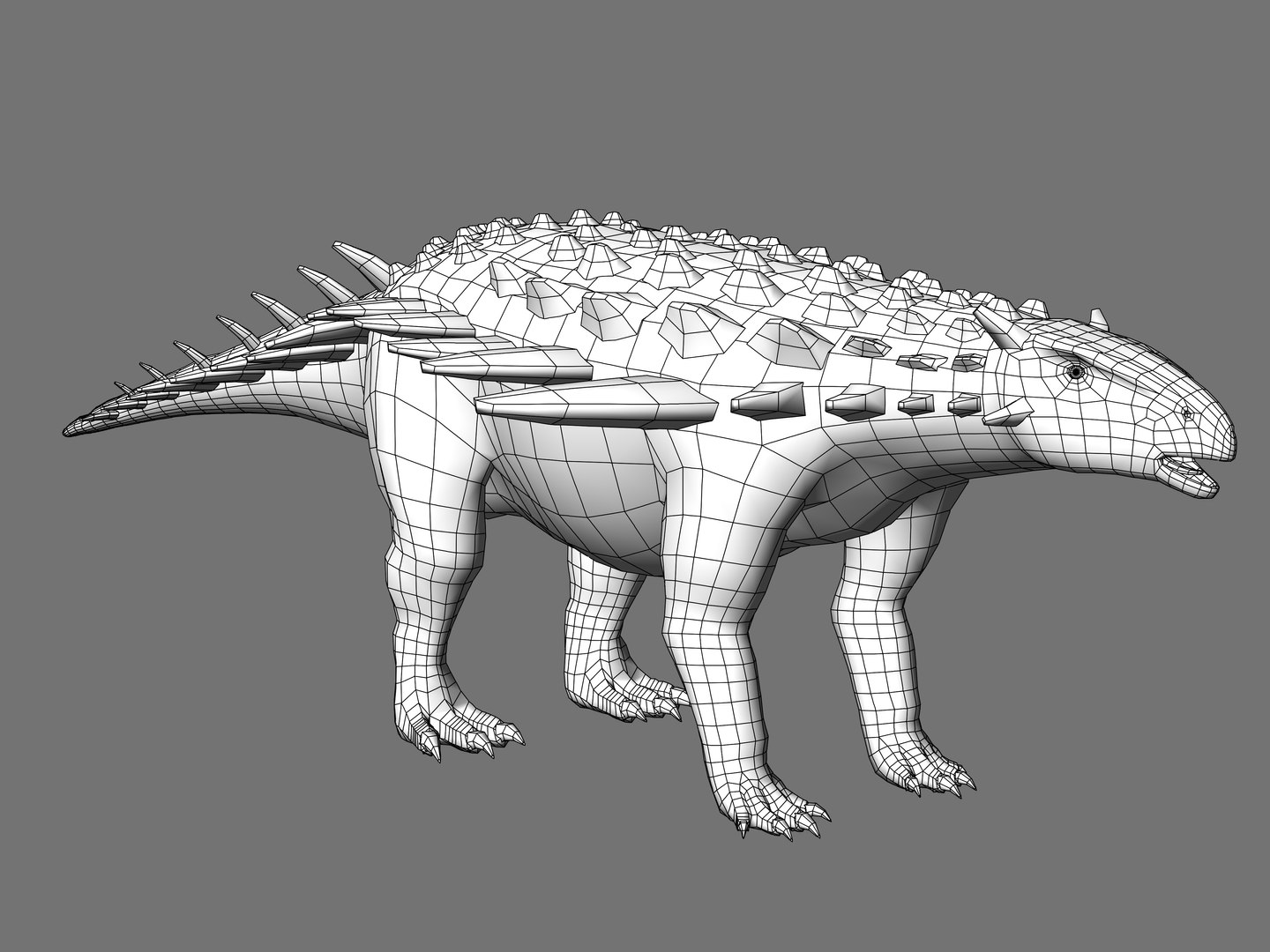 3D Gargoyleosaurus Dinosaur Jurassic Animal Model - TurboSquid 2350375