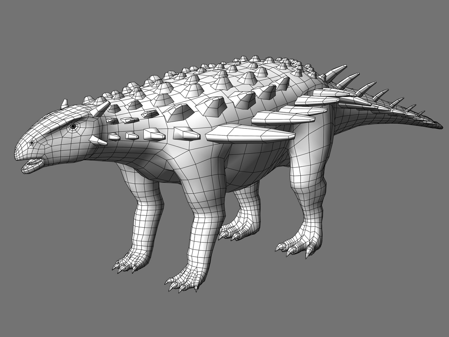 3D Gargoyleosaurus Dinosaur Jurassic Animal Model - TurboSquid 2350375