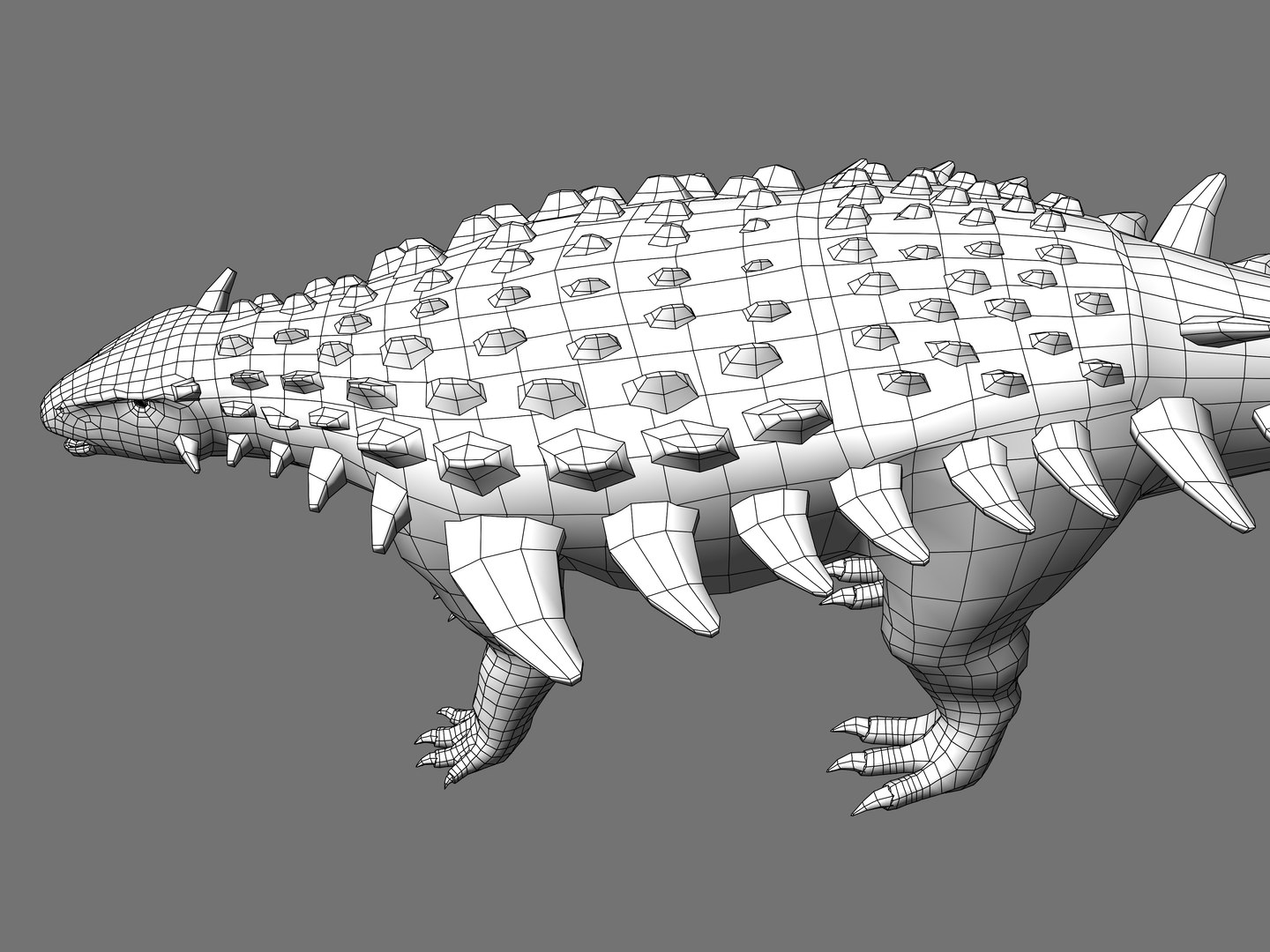 3D Gargoyleosaurus Dinosaur Jurassic Animal Model - TurboSquid 2350375