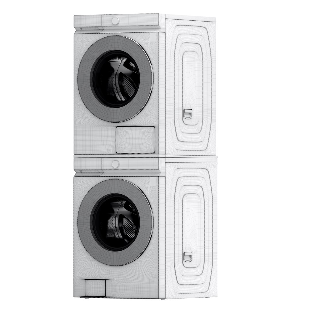 Samsung Bespoke Wash Tower KOR Ver 3D - TurboSquid 2236272