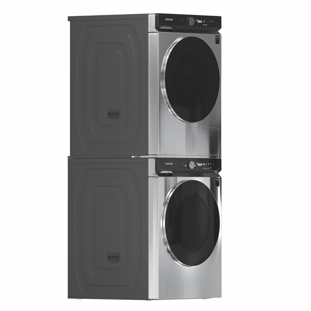 Samsung Bespoke Wash Tower KOR Ver 3D - TurboSquid 2236272