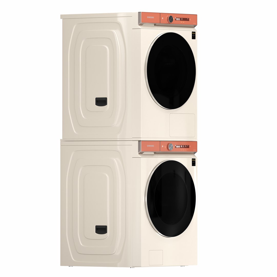 Samsung Bespoke Wash Tower KOR Ver 3D - TurboSquid 2236272