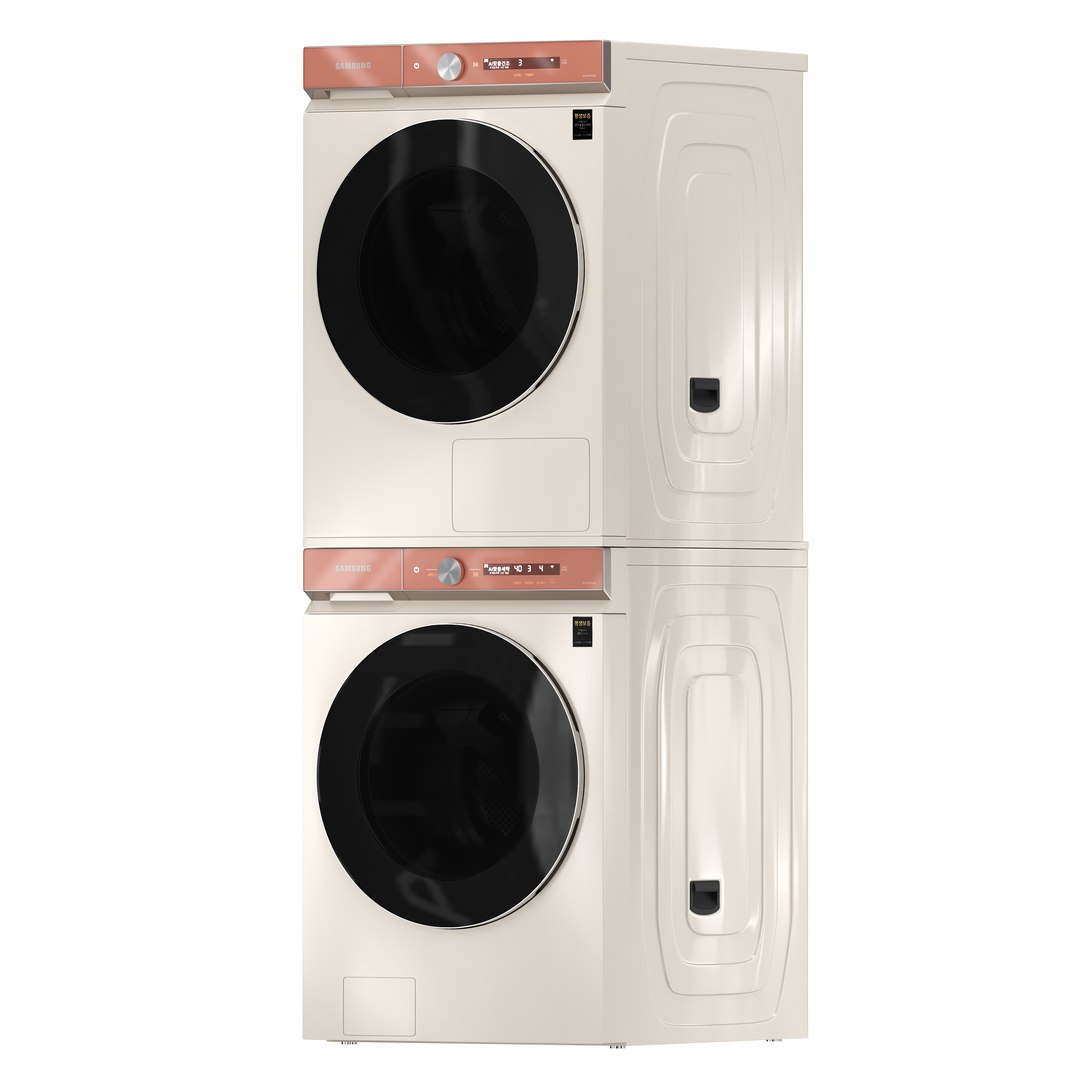 Samsung Bespoke Wash Tower KOR Ver 3D - TurboSquid 2236272