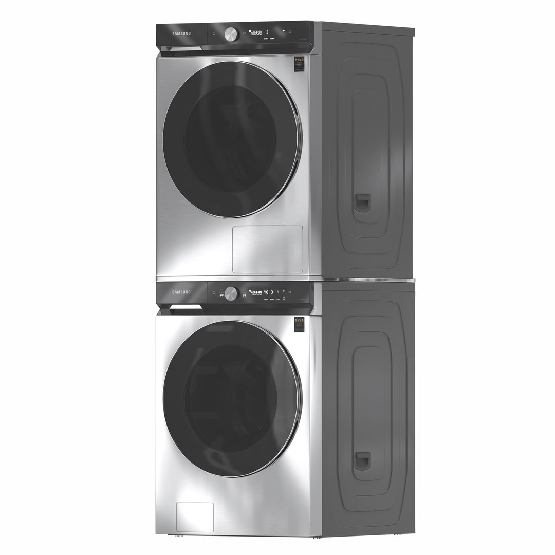 Samsung Bespoke Wash Tower KOR Ver 3D - TurboSquid 2236272