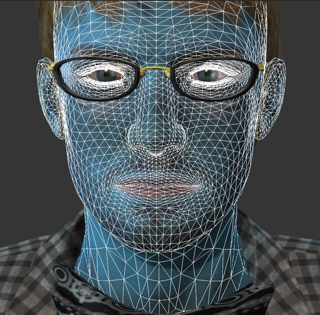 3d Vector Man Character Model