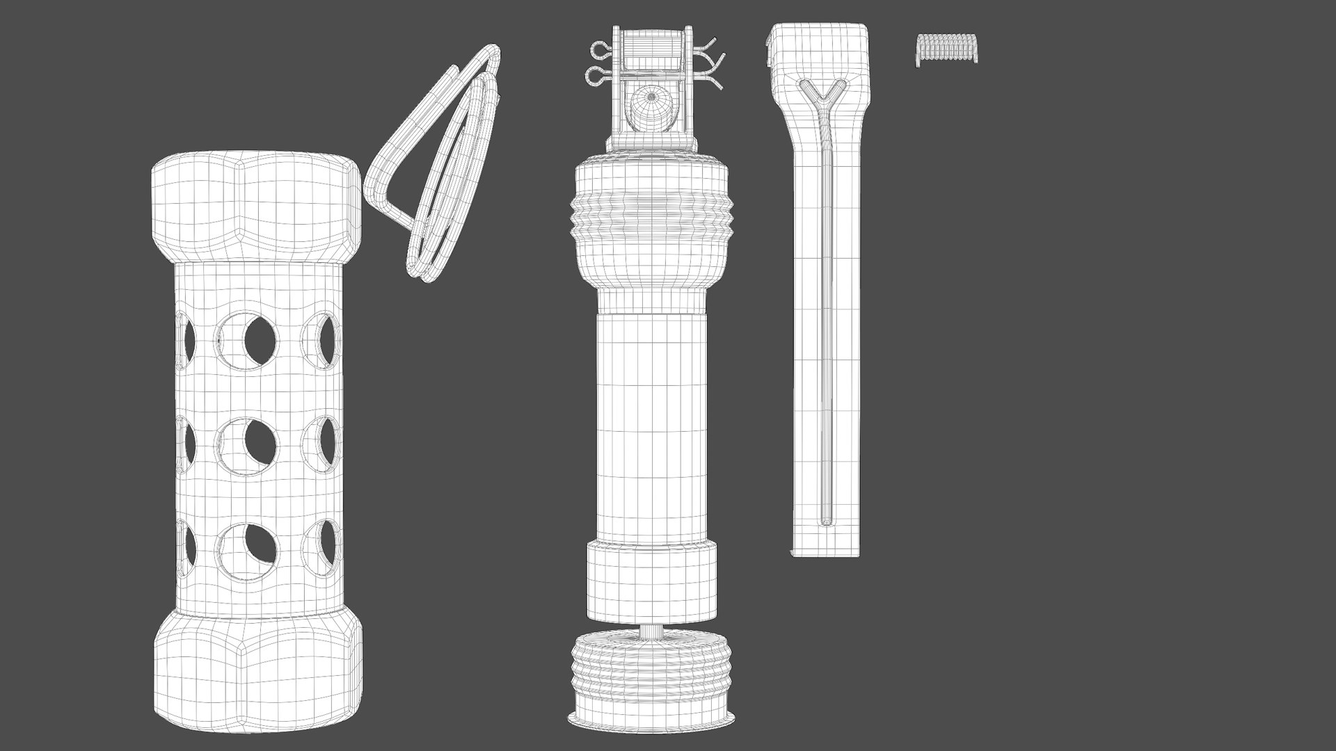 Cinematic M84 Stun Hand Grenade 3D Model - TurboSquid 2342941