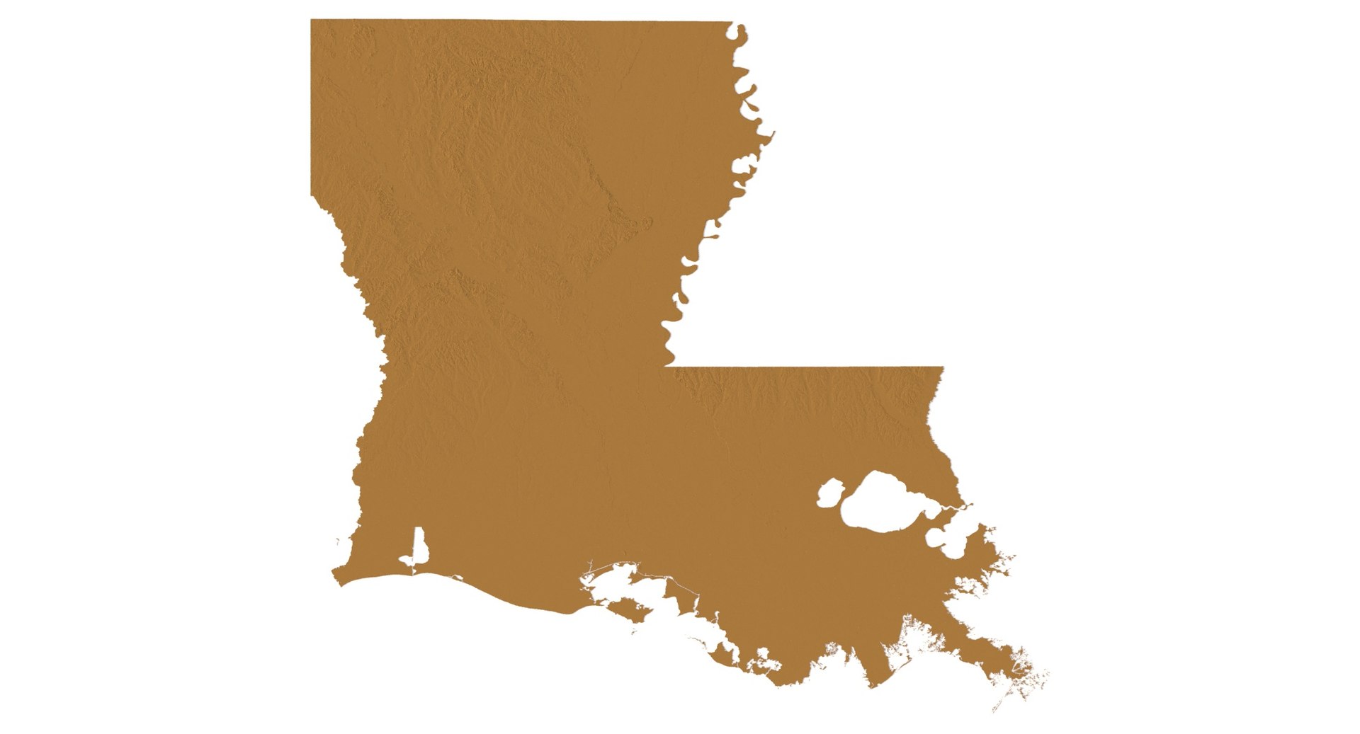 State of Louisiana STL 3D - TurboSquid 1912464
