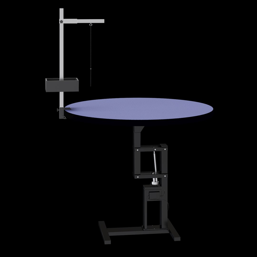 3D Model Electric Round Grooming Table By Balkoner - TurboSquid 2322328