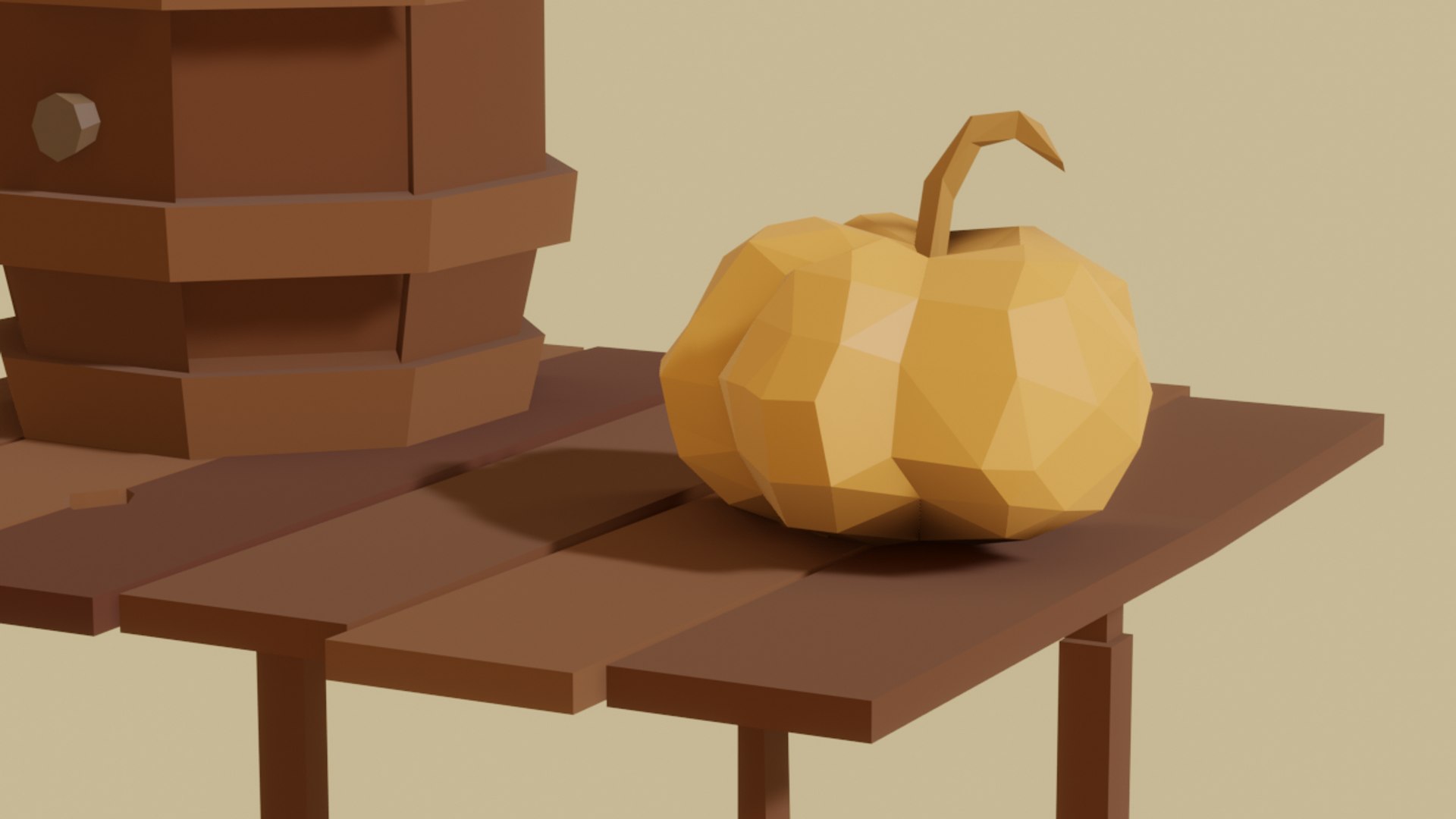 Free 3D Low-poly Pumpkin Model - TurboSquid 1590348
