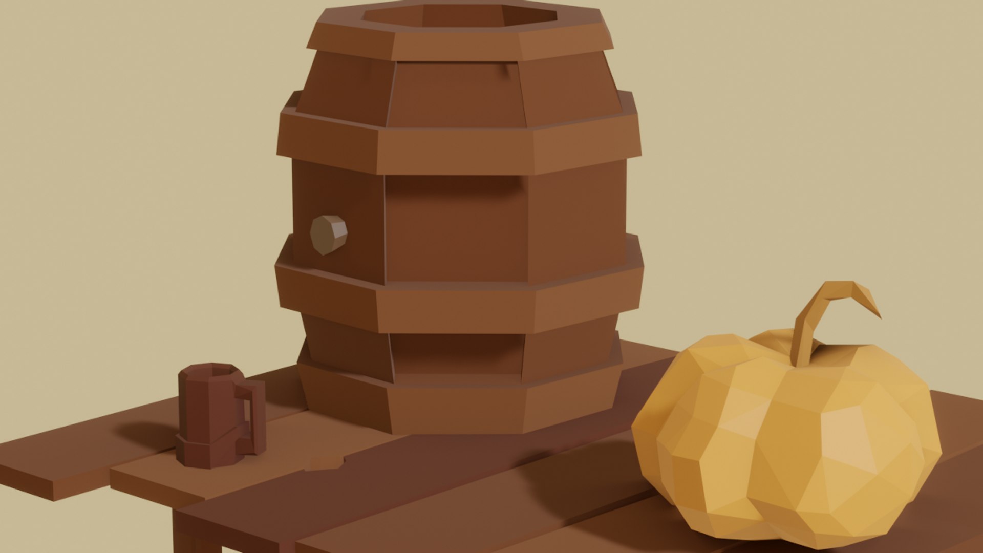 Free 3D Low-poly Pumpkin Model - TurboSquid 1590348