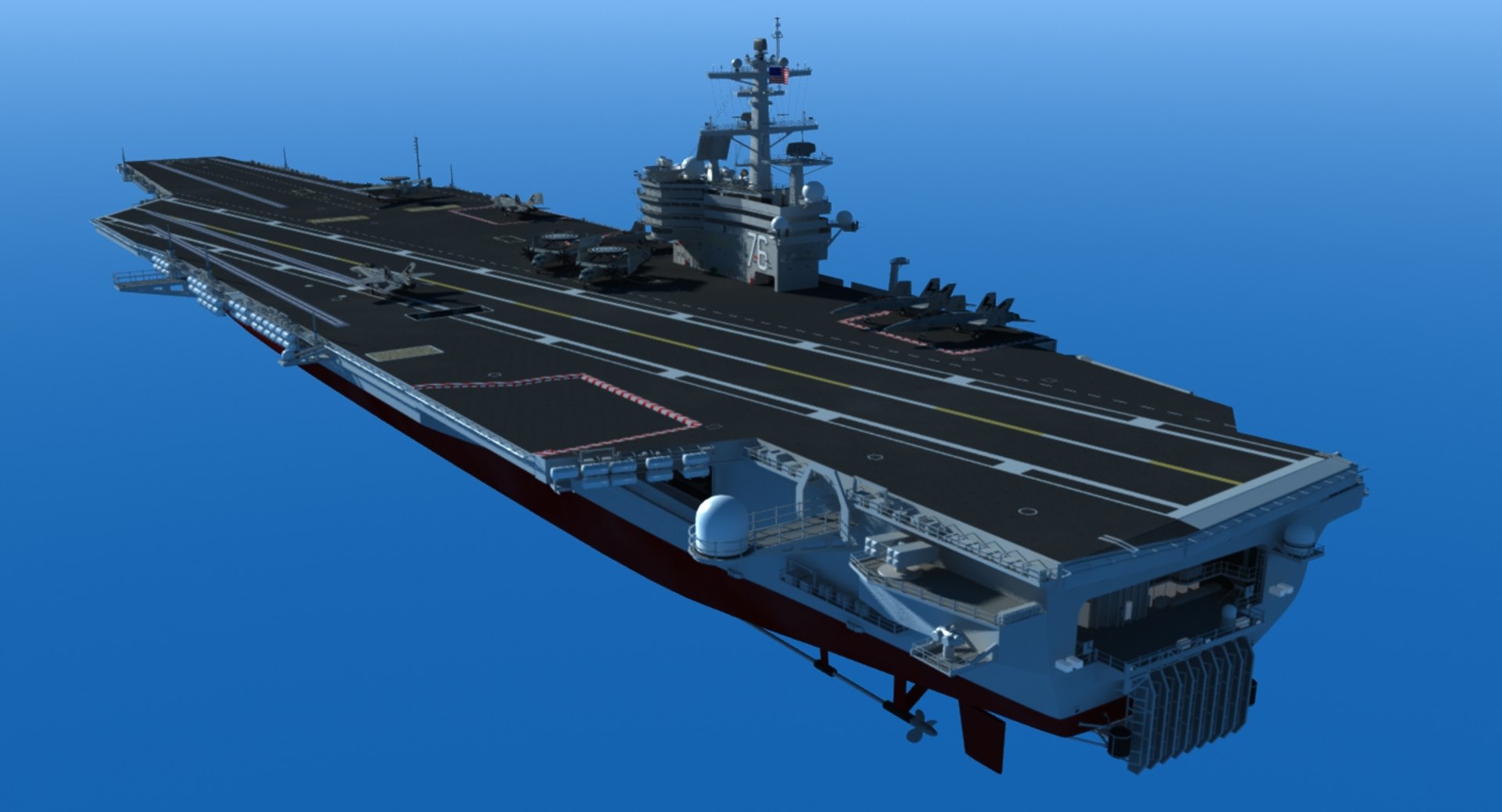 3d Uss Ronald Reagan Cvn-76