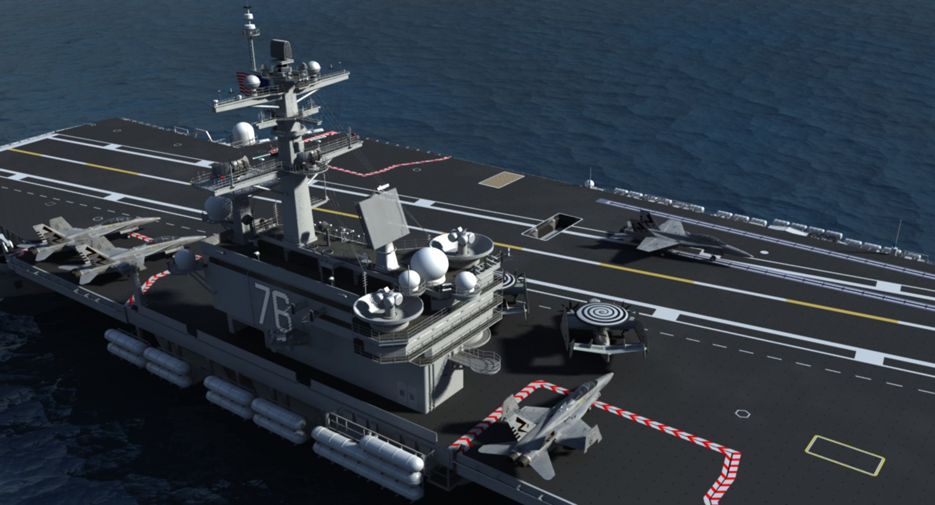 3d Uss Ronald Reagan Cvn-76