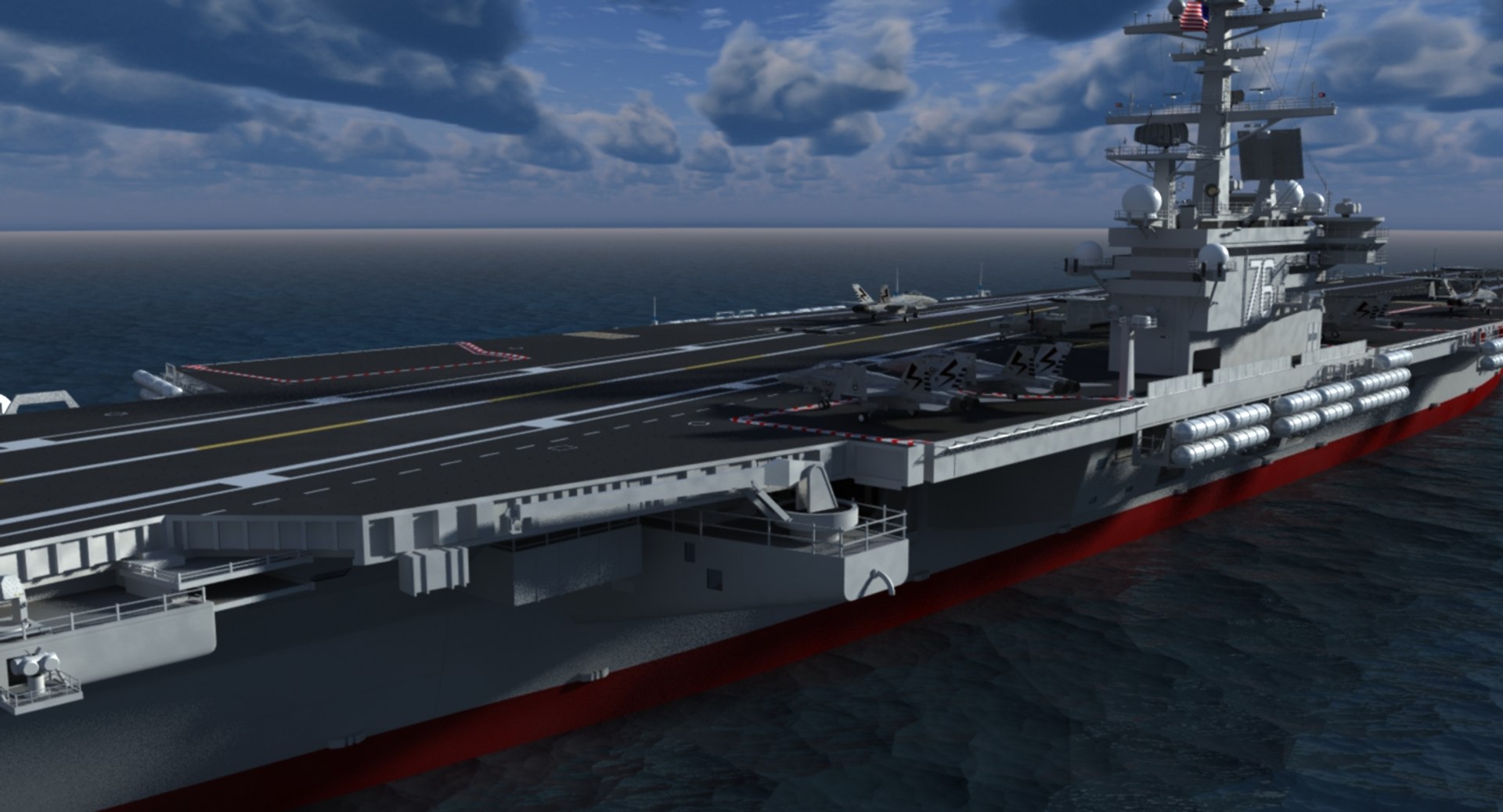 3d Uss Ronald Reagan Cvn-76