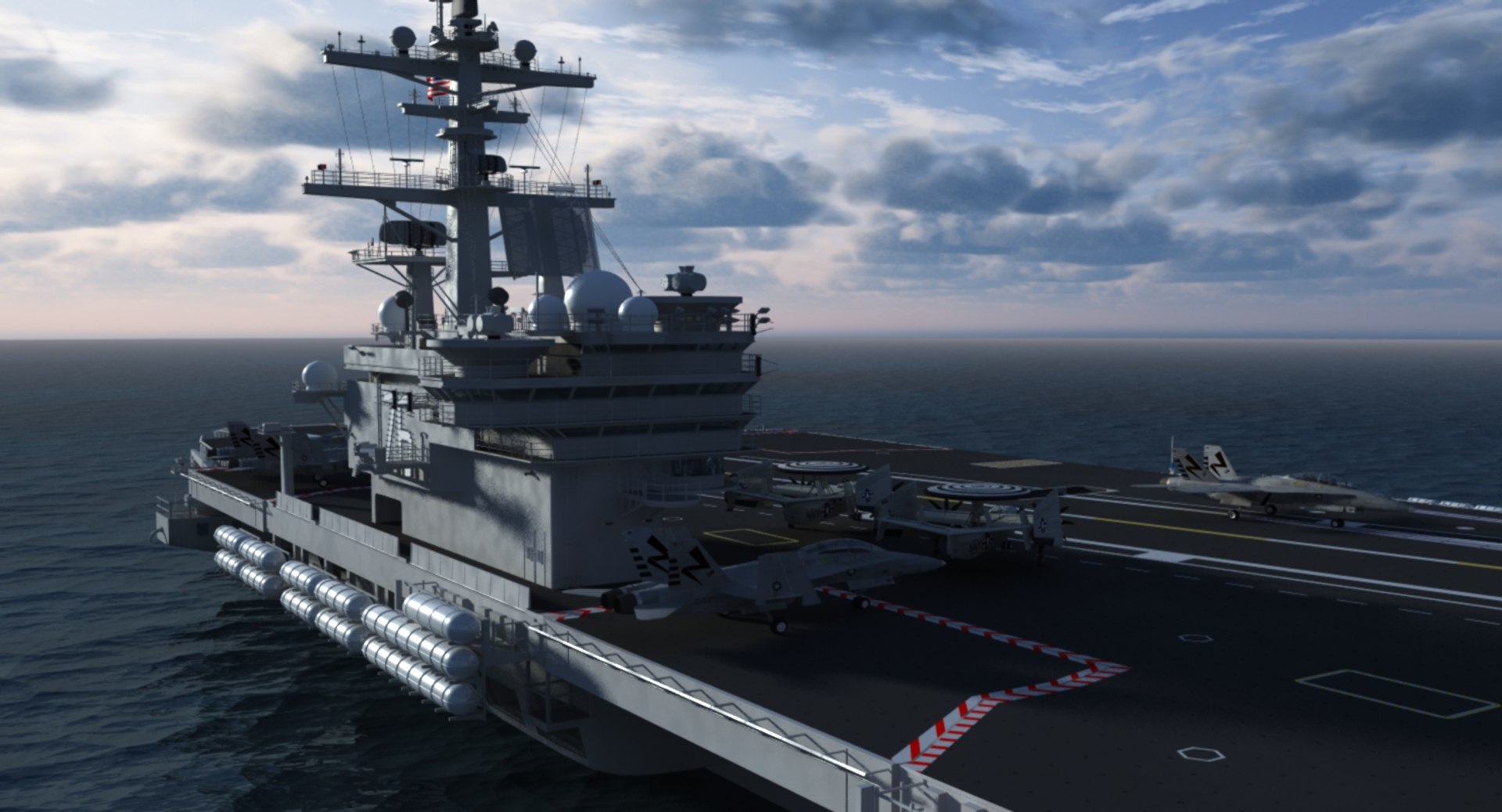 3d Uss Ronald Reagan Cvn-76
