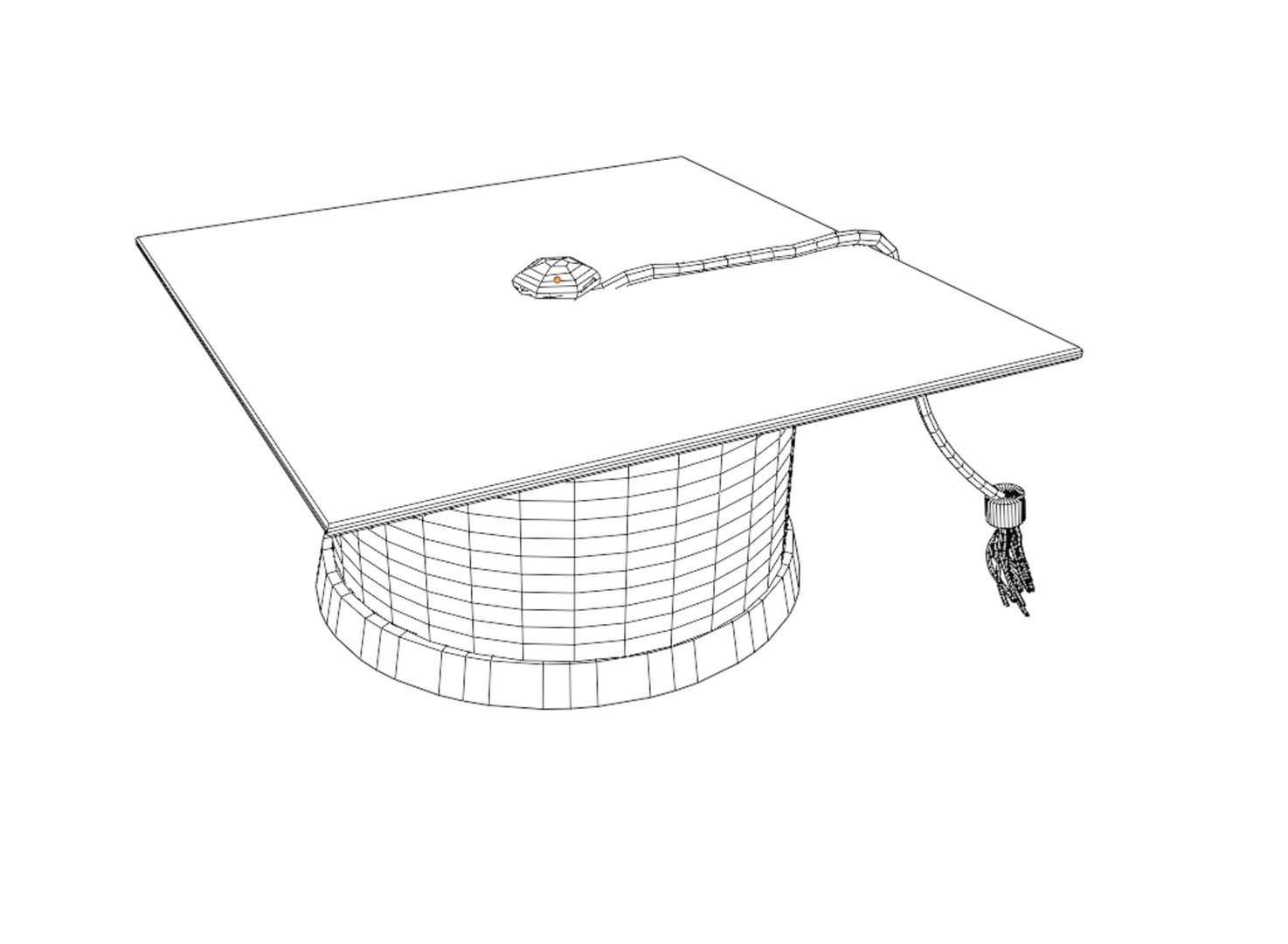 3D Graduation Cap - TurboSquid 2221155