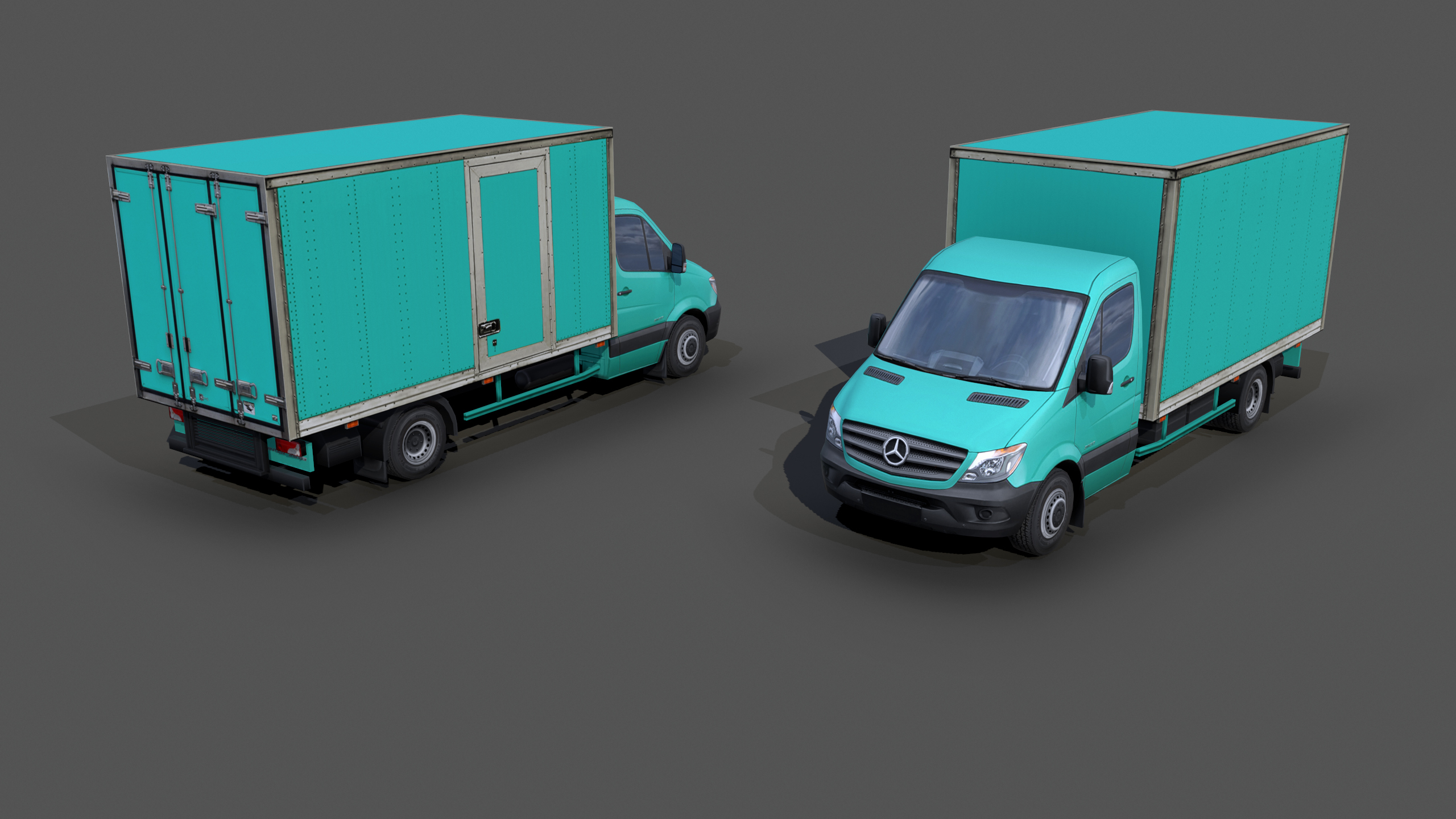 3D Mercedes Sprinter Cargo Box s04 2016 - TurboSquid 1827803