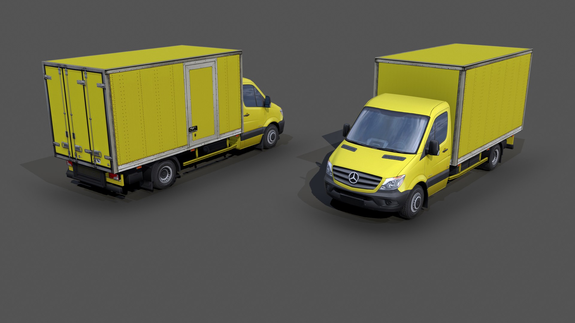 3D Mercedes Sprinter Cargo Box s04 2016 - TurboSquid 1827803