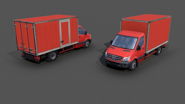 3D Mercedes Sprinter Cargo Box s04 2016 - TurboSquid 1827803