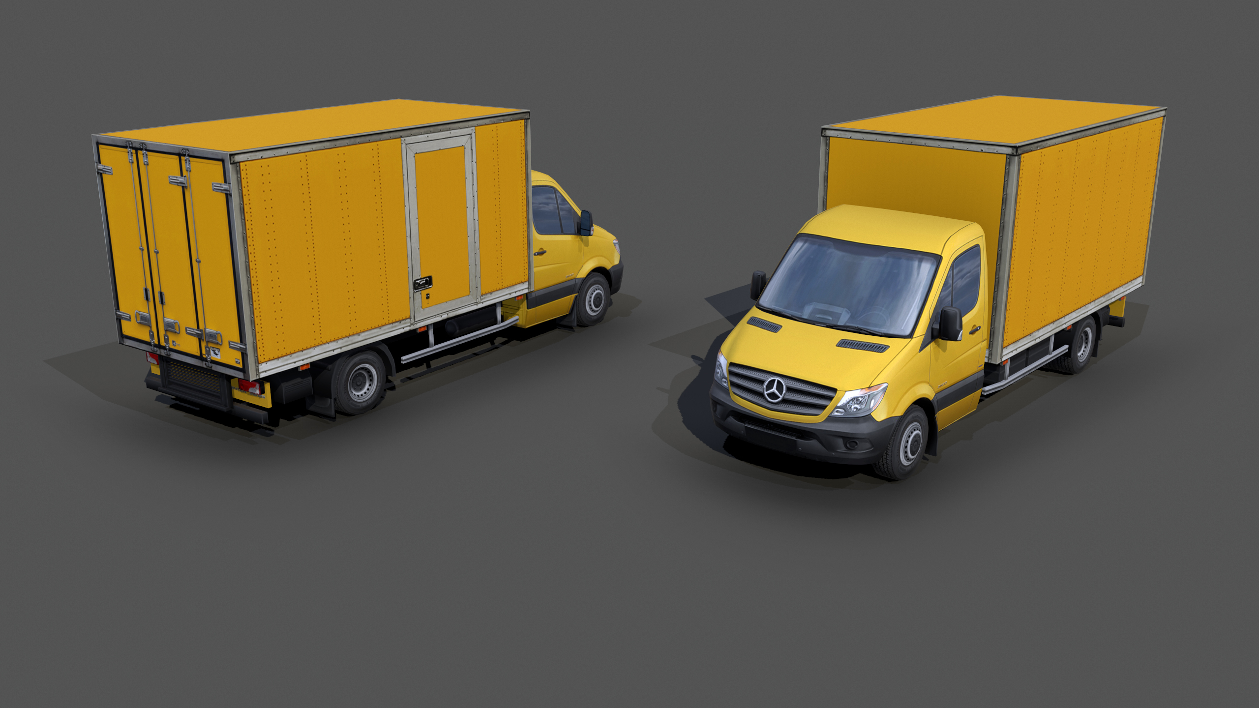 3D Mercedes Sprinter Cargo Box s04 2016 - TurboSquid 1827803