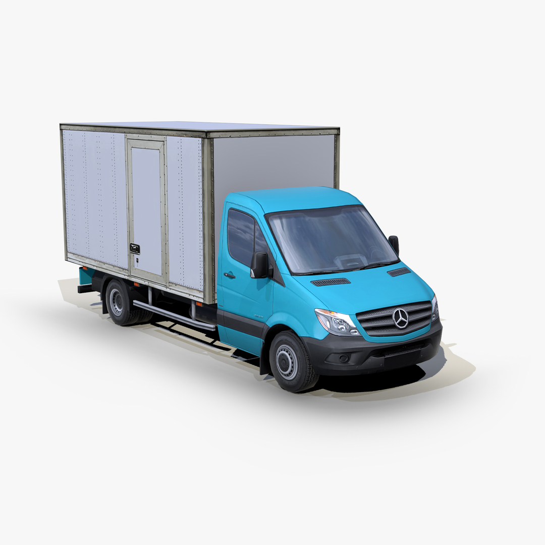 3D Mercedes Sprinter Cargo Box s04 2016 - TurboSquid 1827803