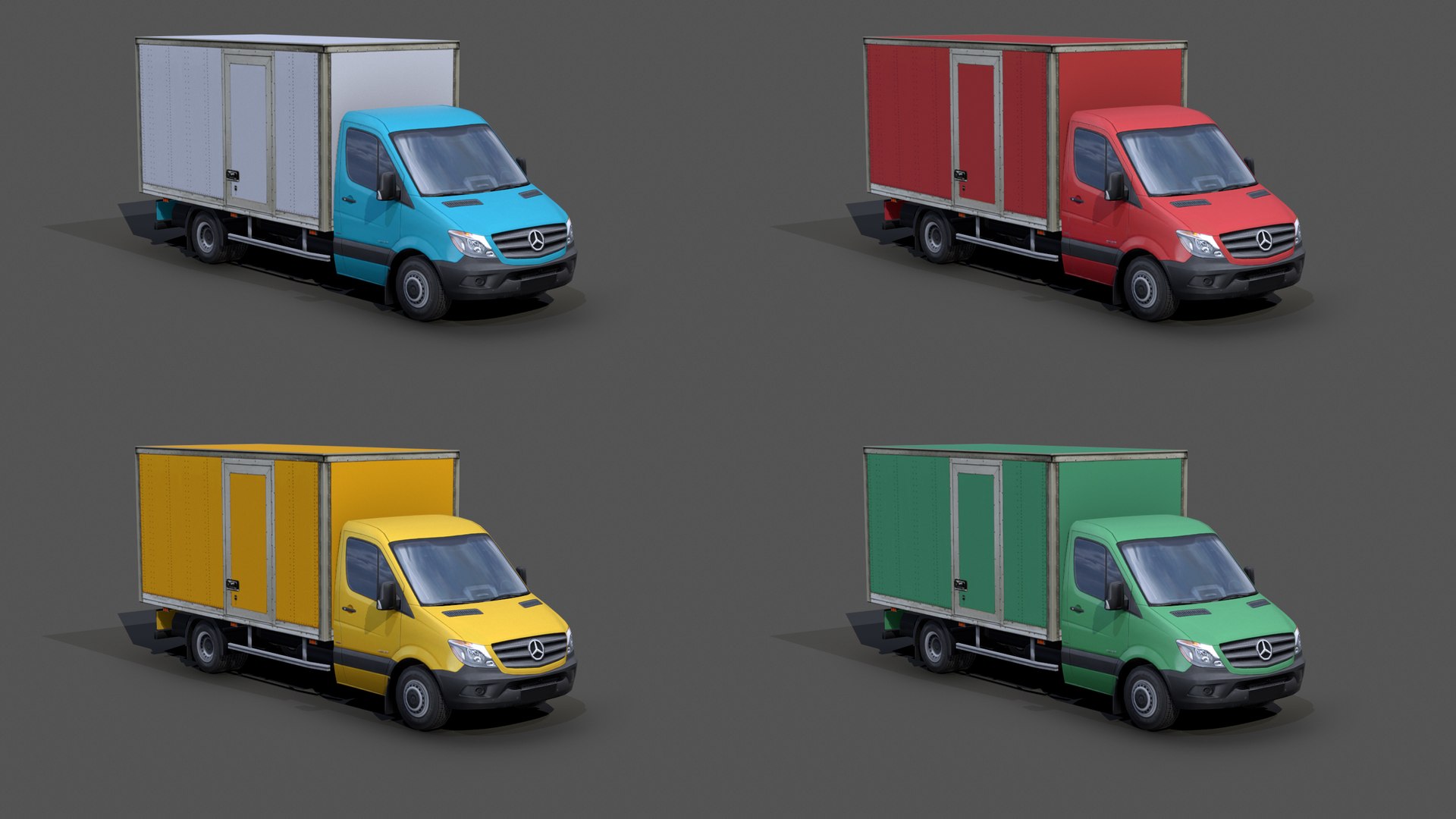 3D Mercedes Sprinter Cargo Box S04 2016 - TurboSquid 1827803