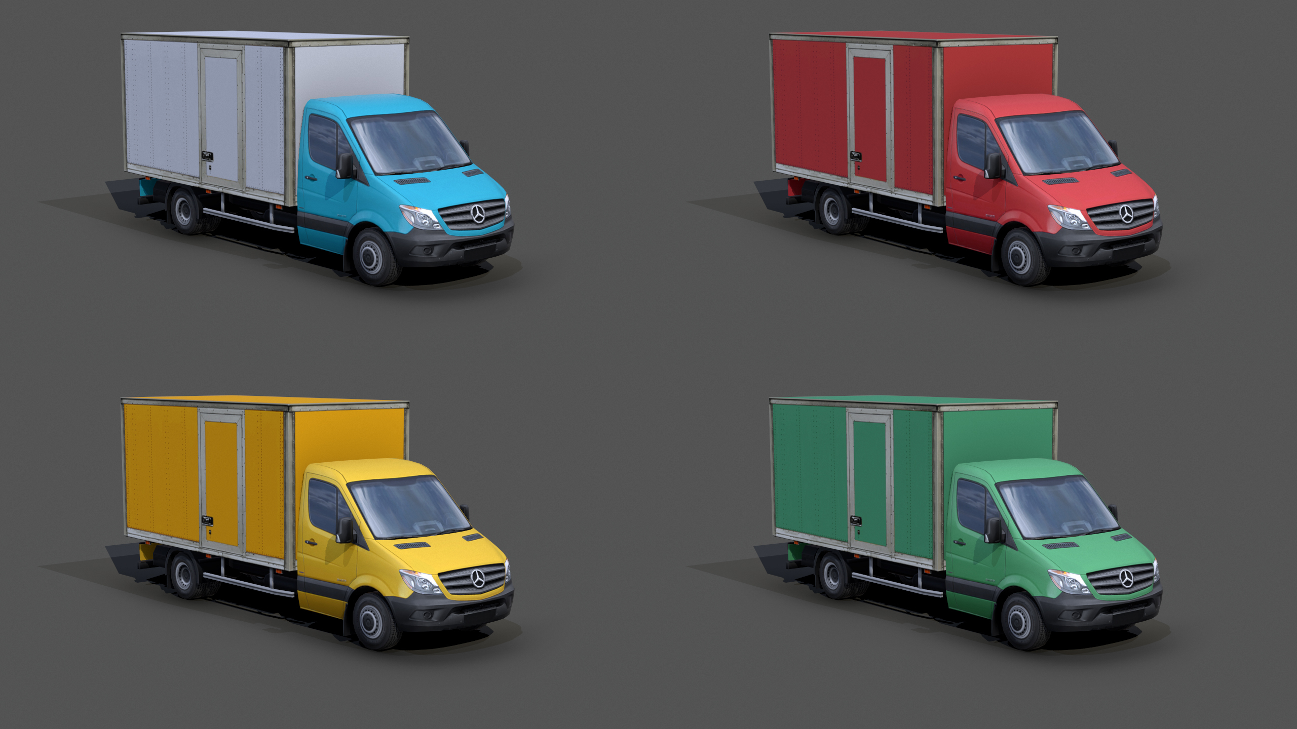 3D Mercedes Sprinter Cargo Box s04 2016 - TurboSquid 1827803