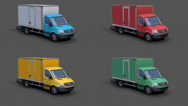 3D Mercedes Sprinter Cargo Box s04 2016 - TurboSquid 1827803