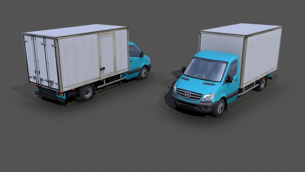 3D Mercedes Sprinter Cargo Box s04 2016 - TurboSquid 1827803