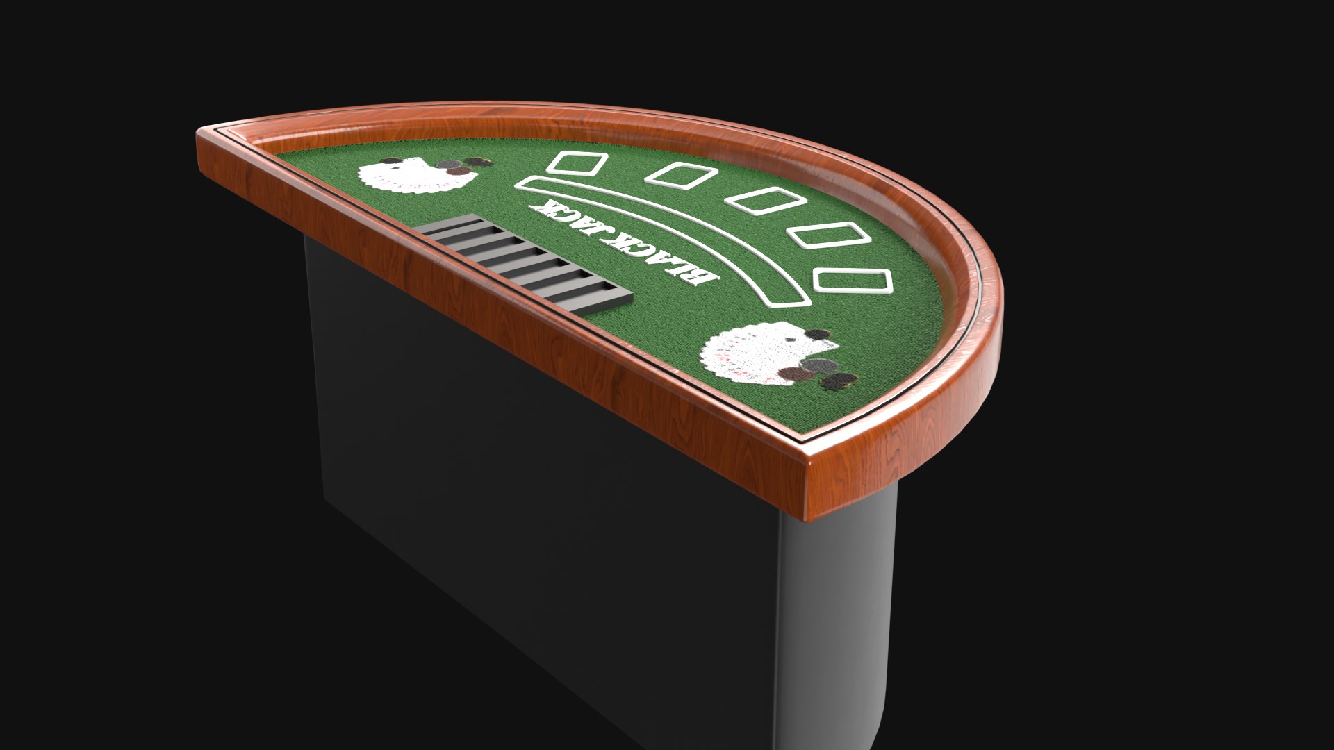 Poker Table 3D Model - TurboSquid 2339839