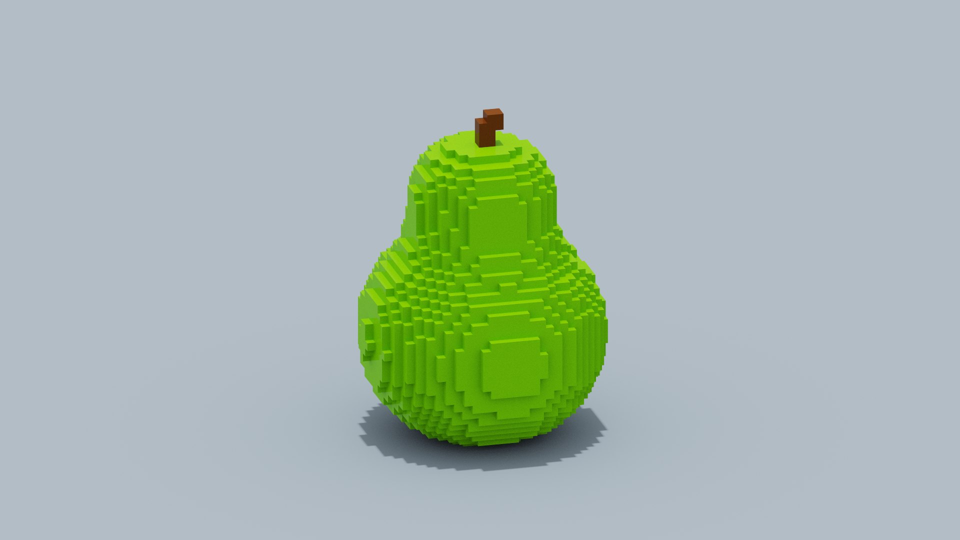Voxel Pear 3D Model - TurboSquid 1934514