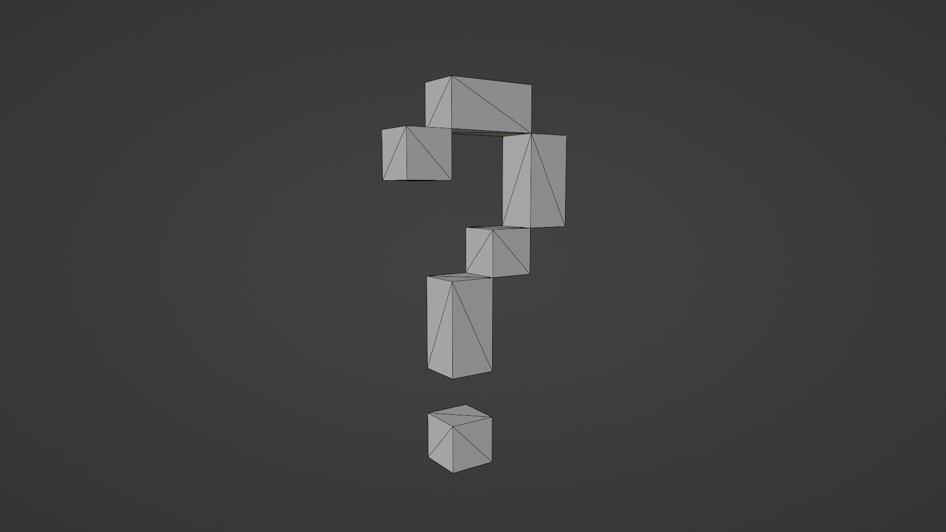 Voxel Question Mark 3D Model - TurboSquid 1854924