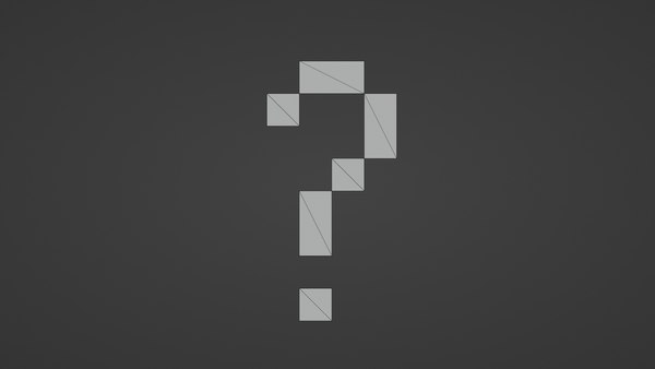 Voxel Question Mark 3D model - TurboSquid 1854924