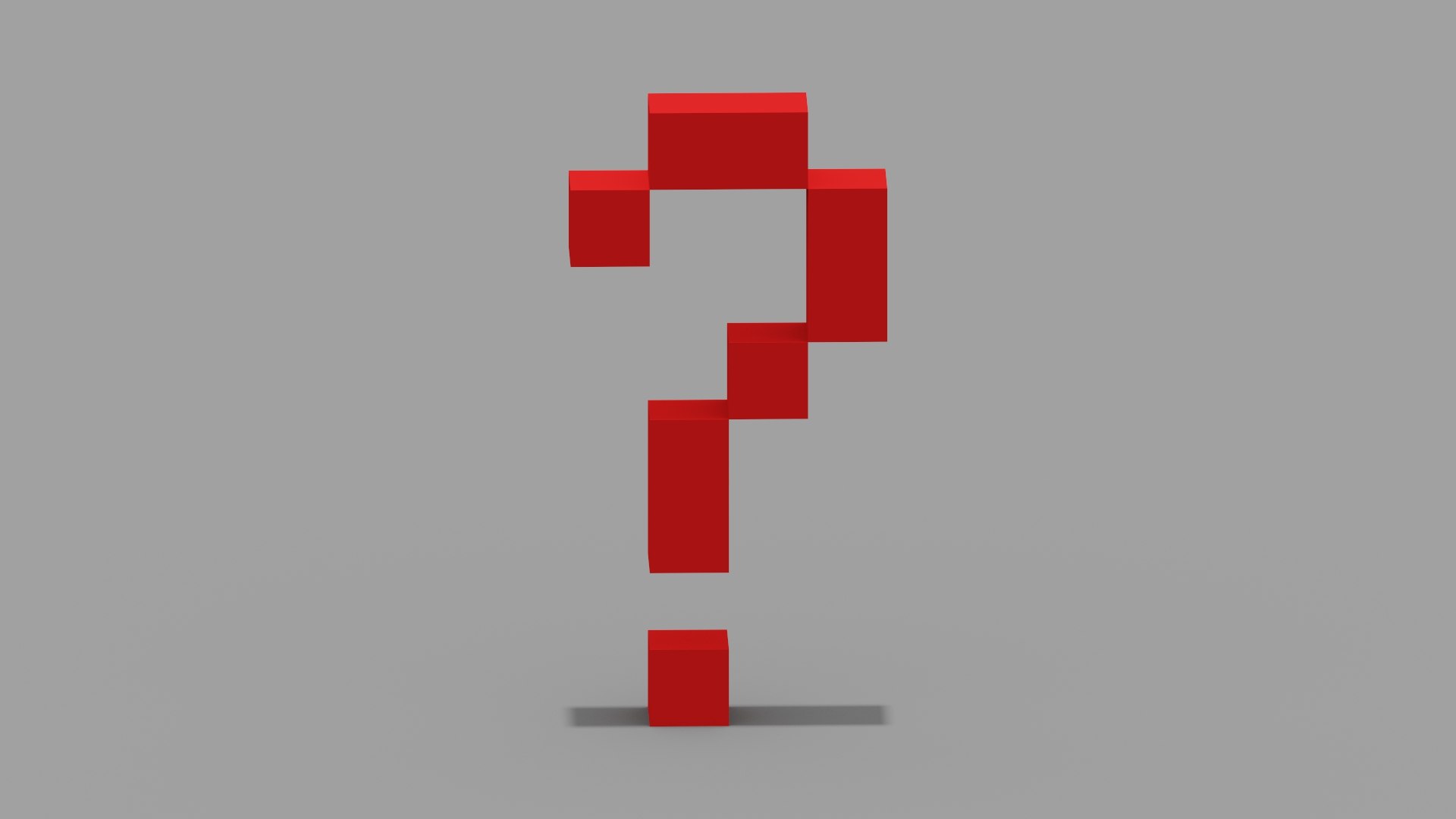 Voxel Question Mark 3D Model - TurboSquid 1854924