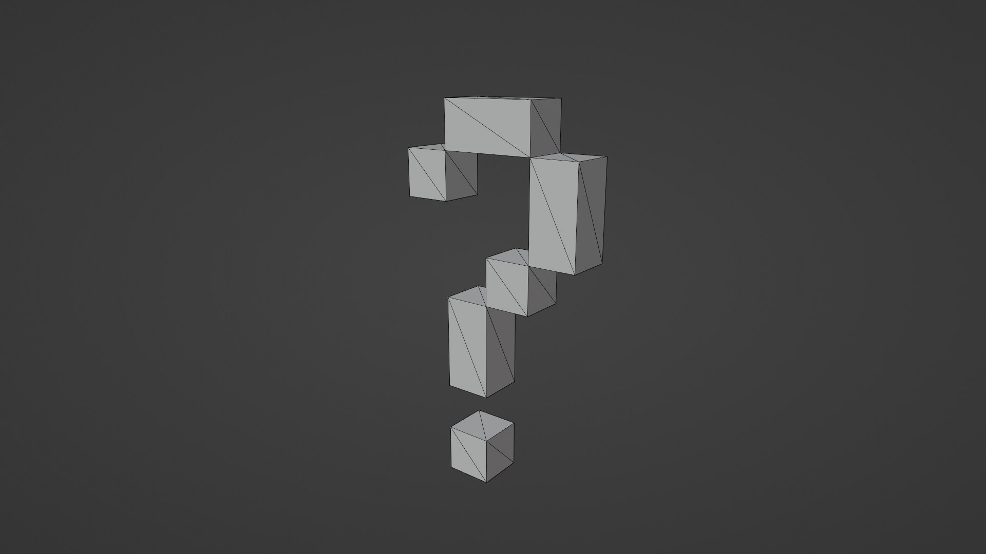 Voxel Question Mark 3D Model - TurboSquid 1854924