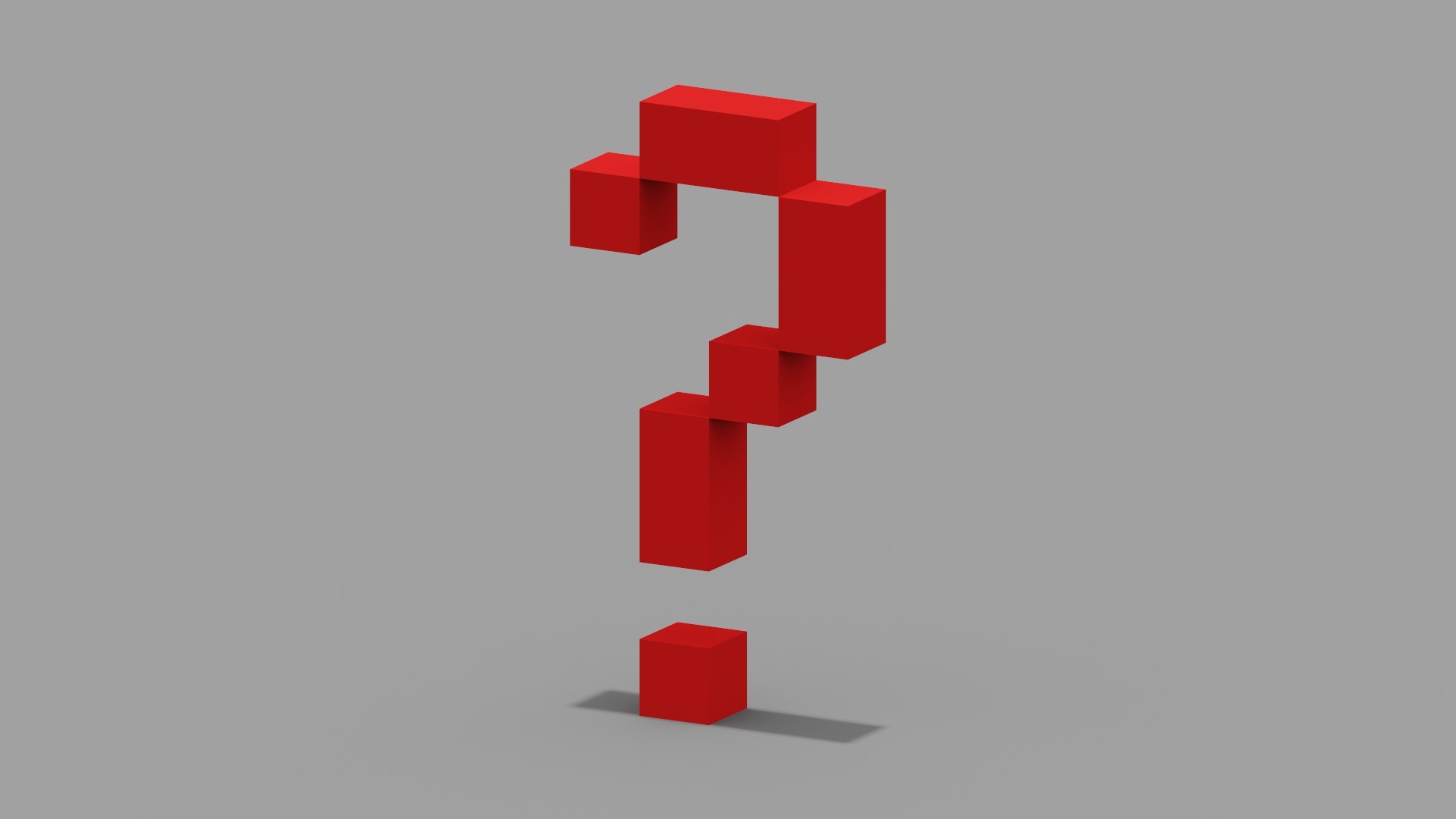 Voxel Question Mark 3D Model - TurboSquid 1854924