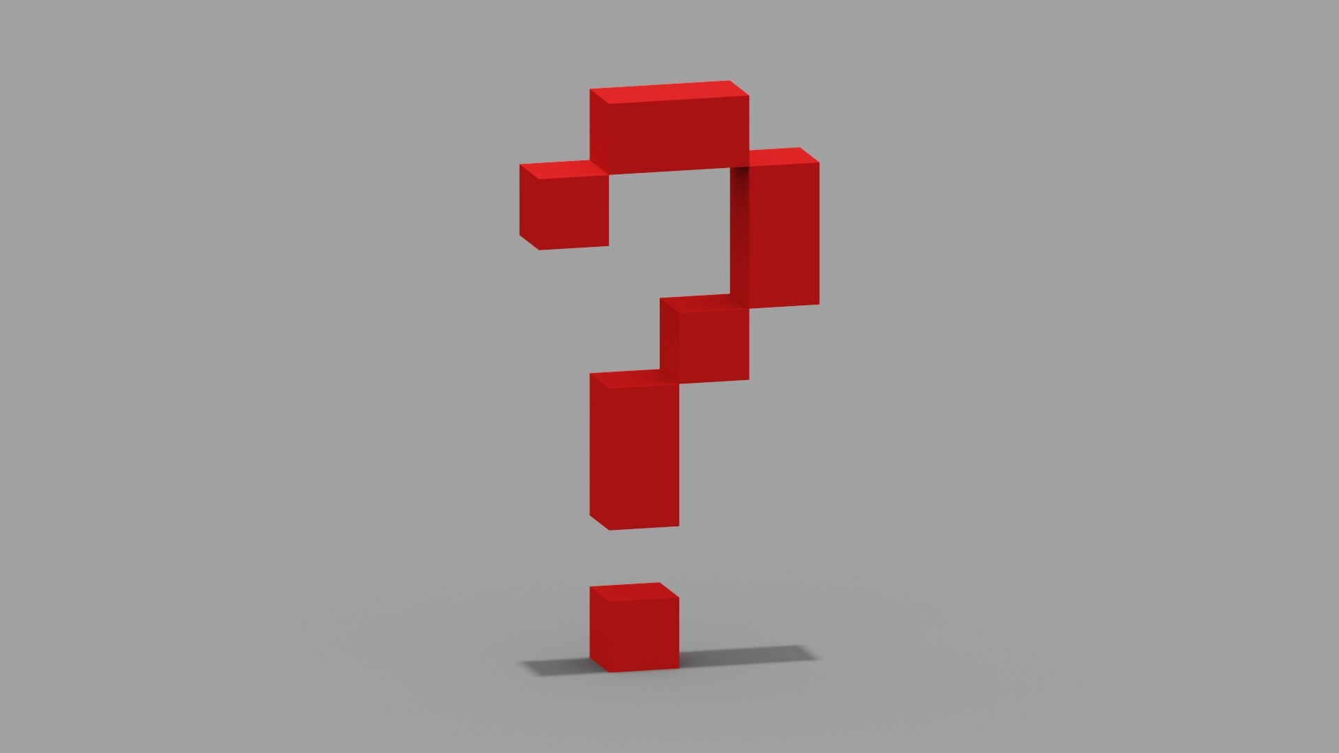 Voxel Question Mark 3D Model - TurboSquid 1854924