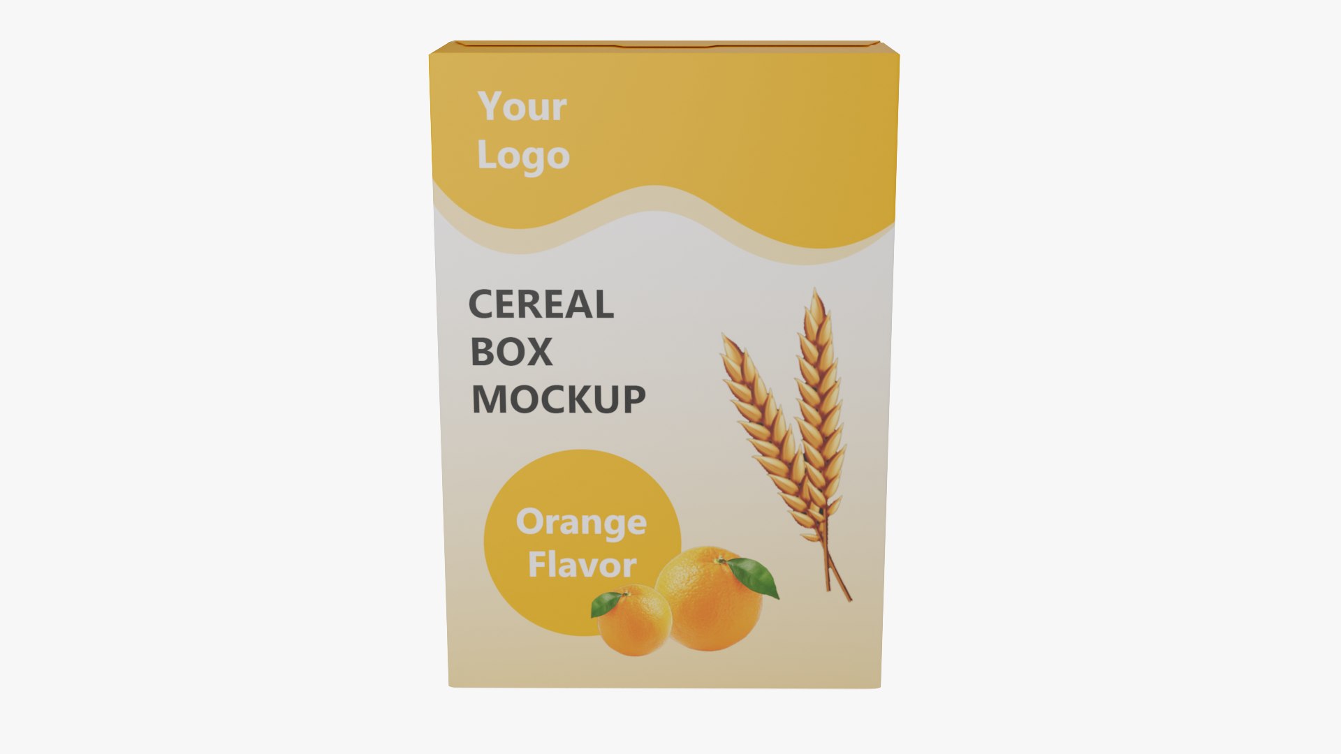 3D Orange Cereal Box - TurboSquid 2267396