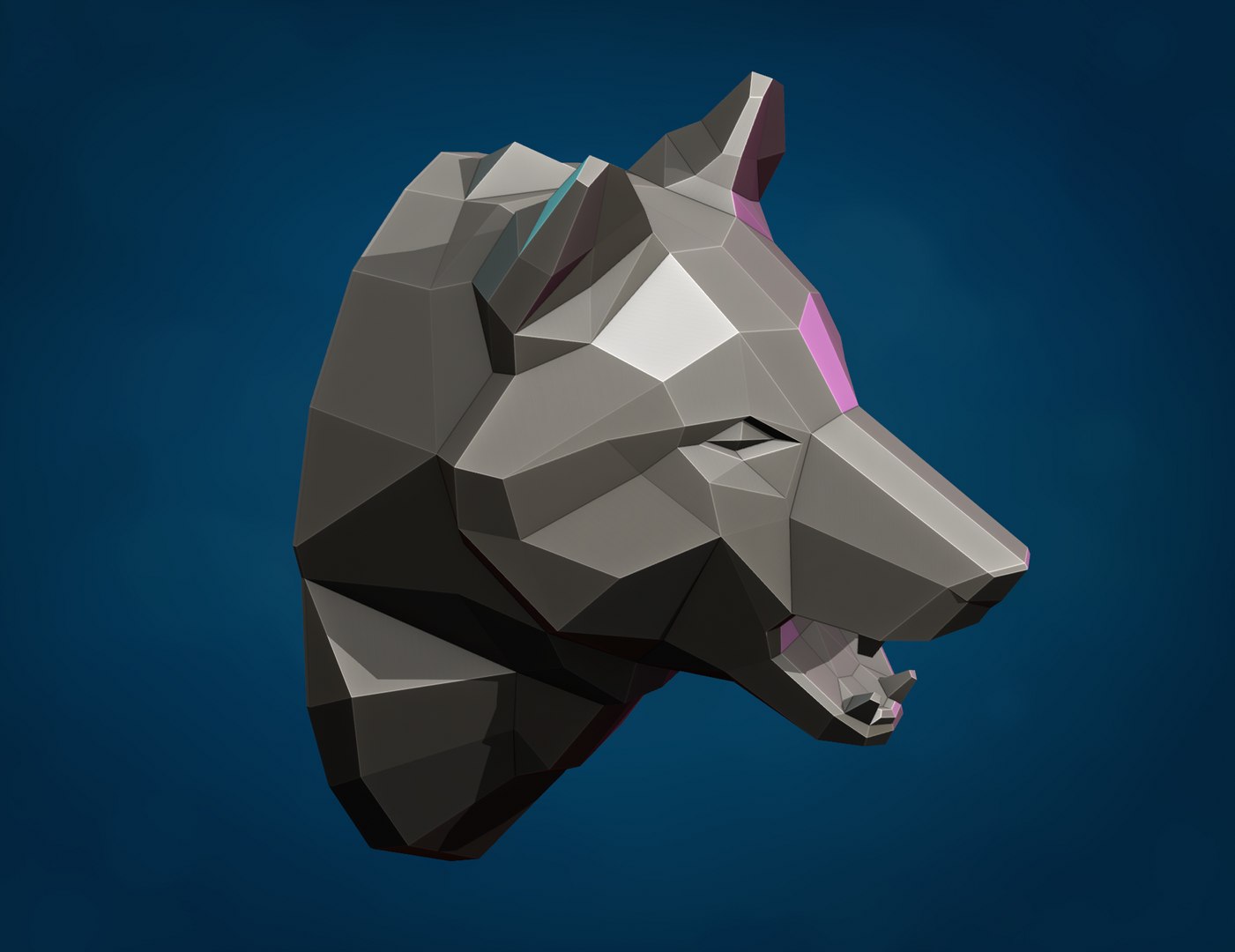 Wolf Head LP 3D Model - TurboSquid 2030344