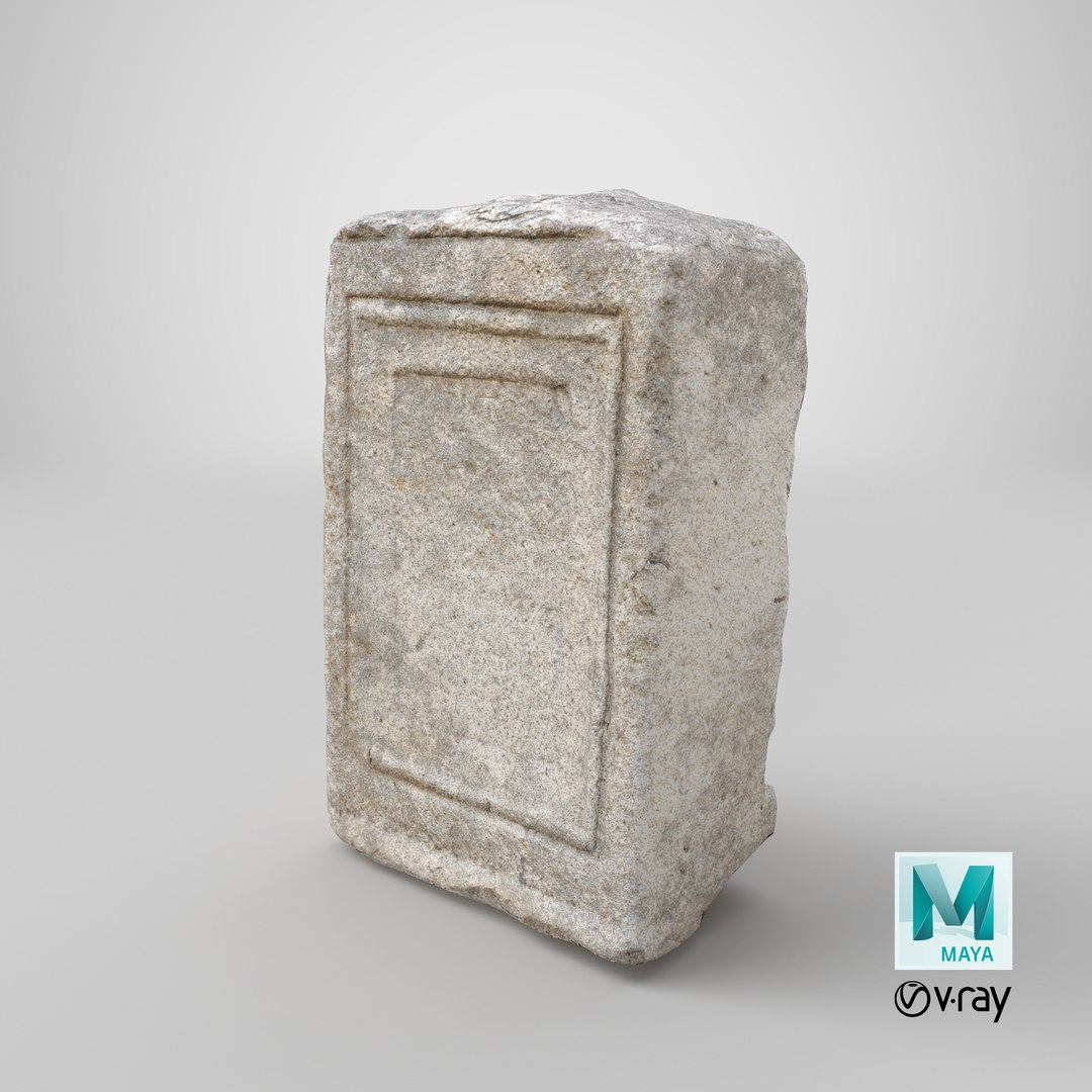 3D Medieval Stone Block Piece Model - TurboSquid 1530114